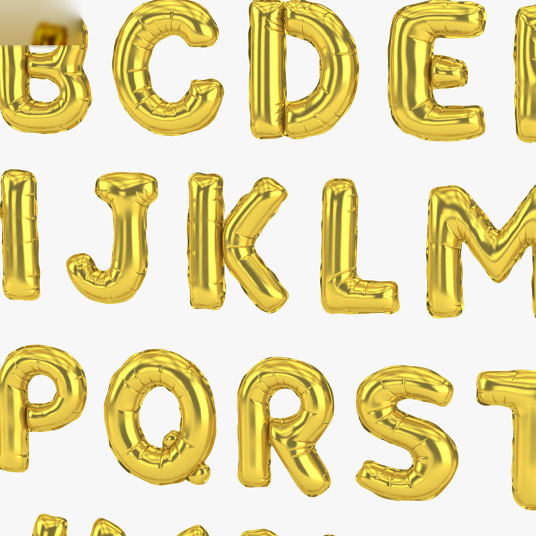 modèle 3D de Ballon de l'alphabet - TurboSquid 1718137