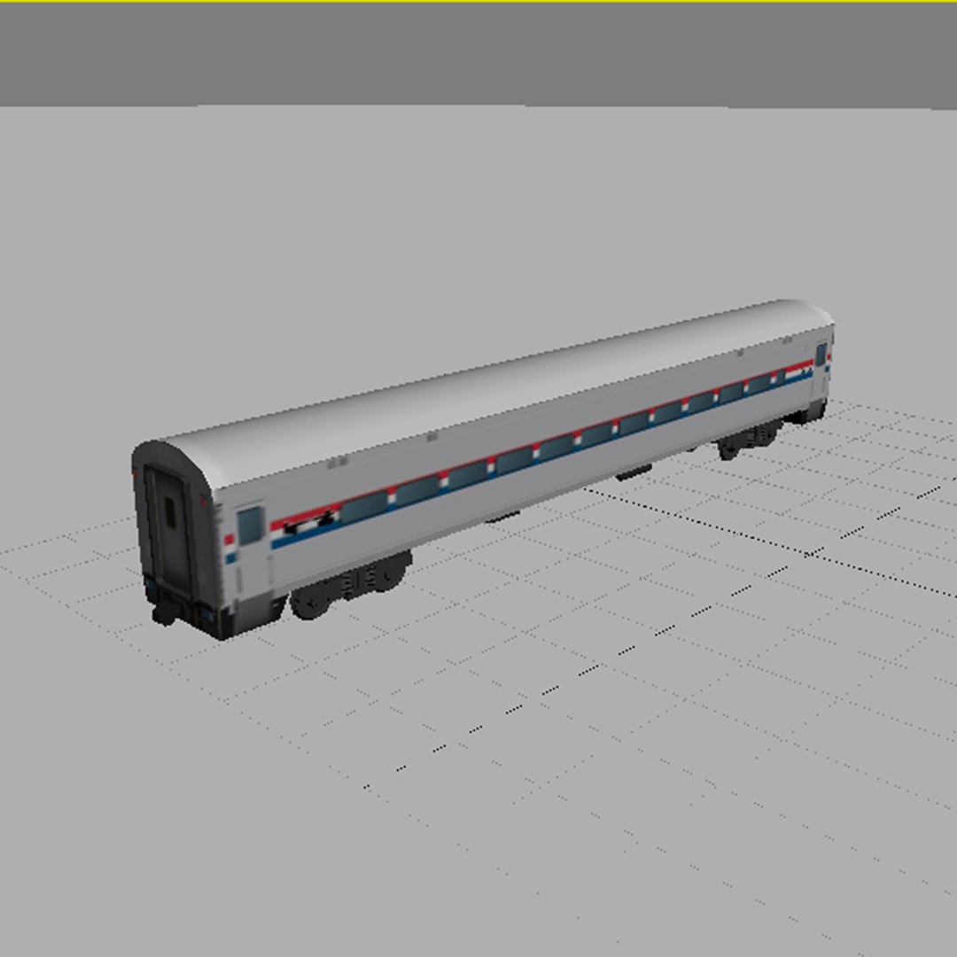 3D Amtrak ALC 42 Locomotive With LHB Carriage Model - TurboSquid 1826767