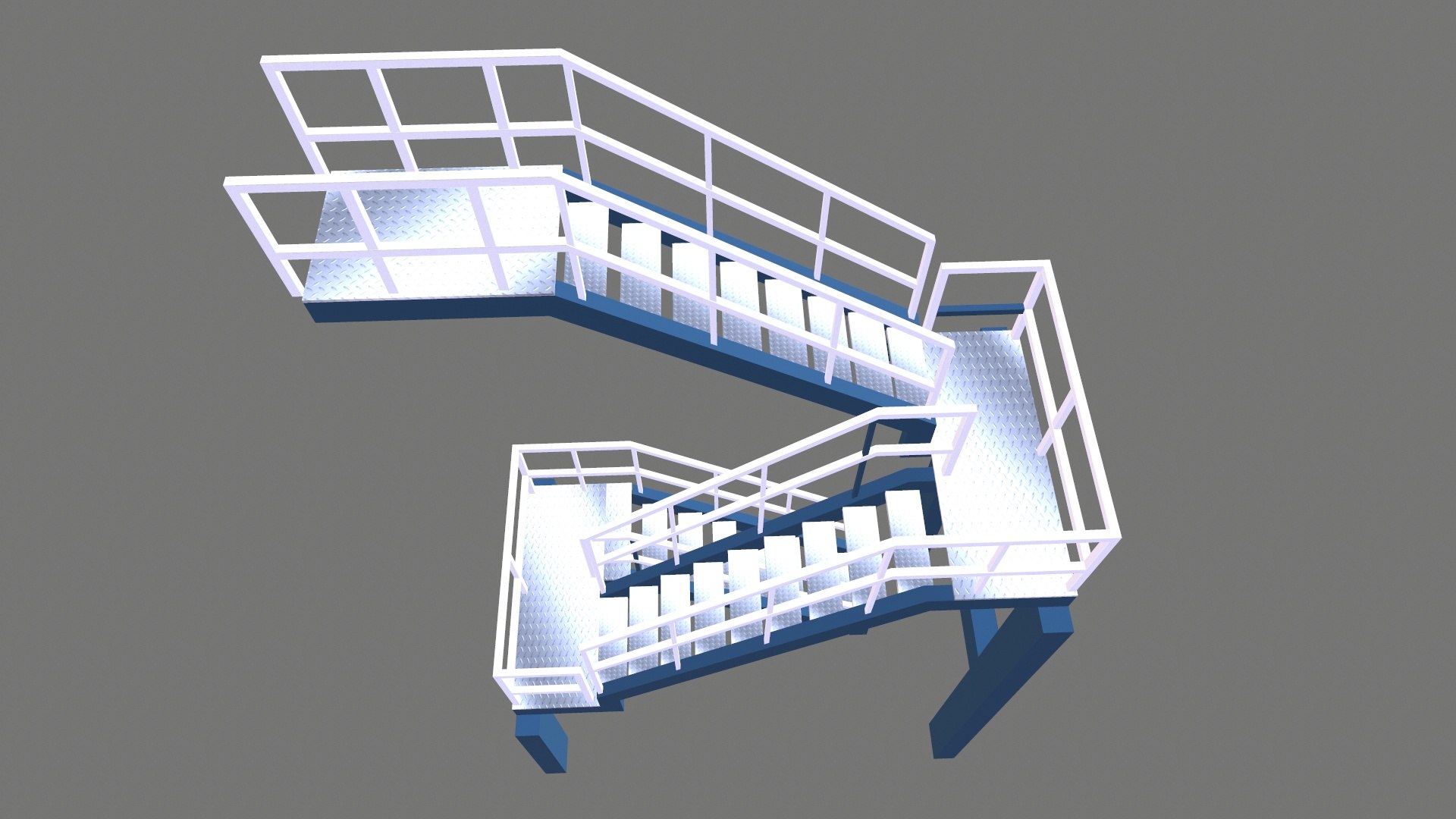 3D Stair Case - TurboSquid 2304616