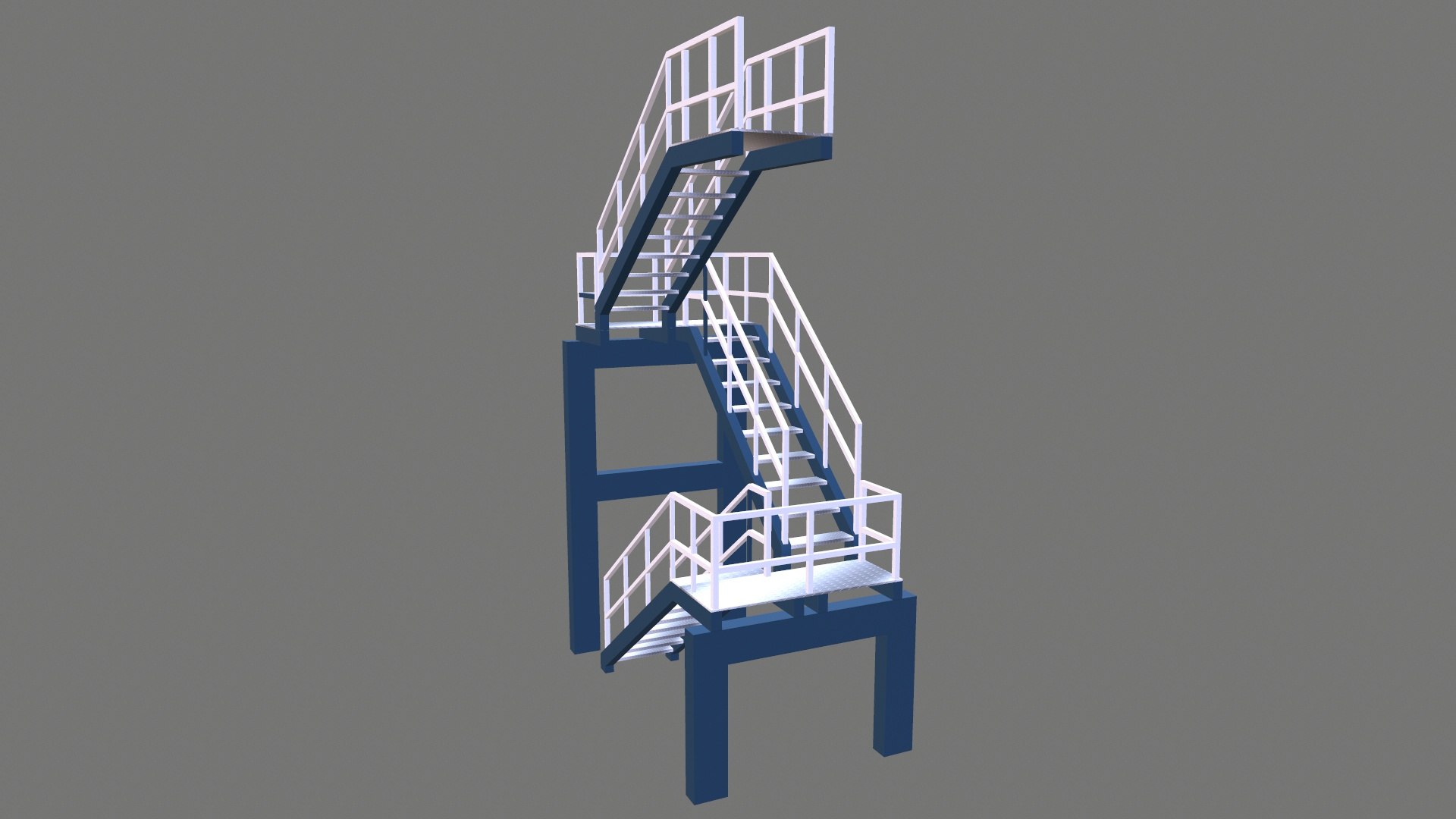 3D Stair Case - TurboSquid 2304616
