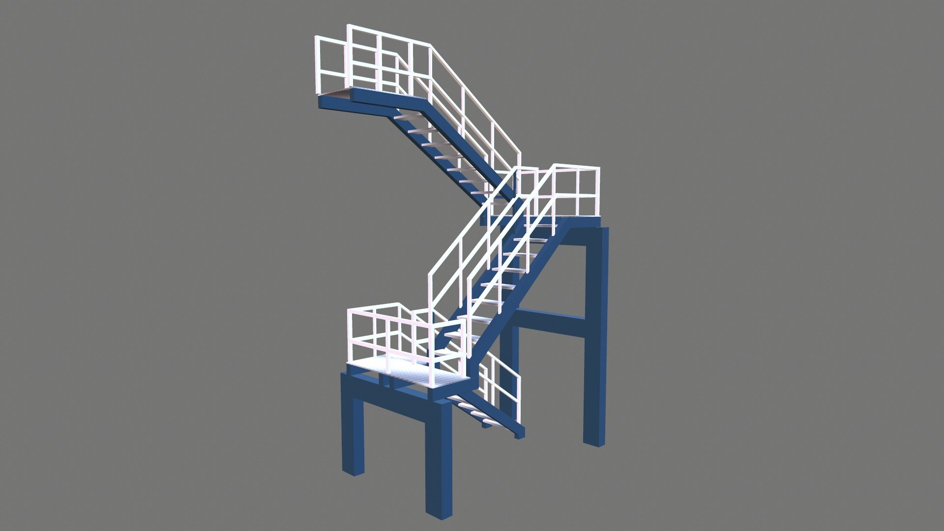 3D Stair Case - TurboSquid 2304616