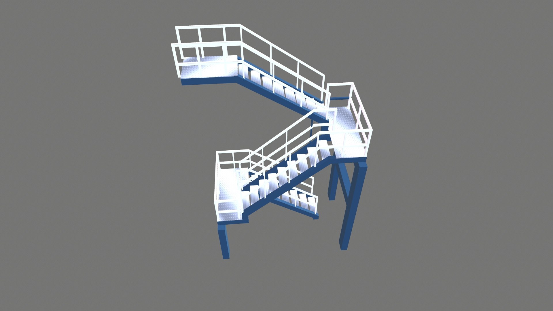 3D Stair Case - TurboSquid 2304616