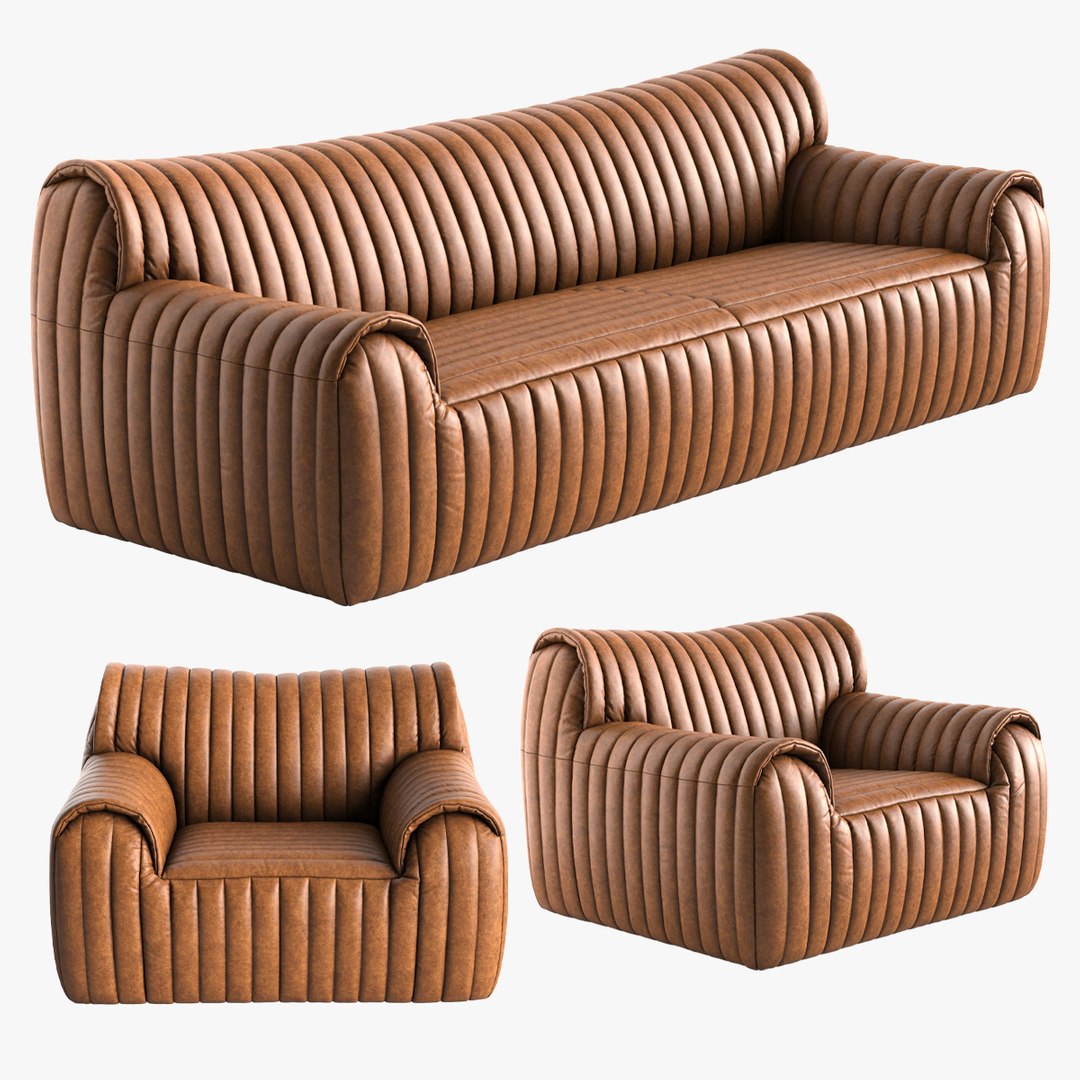 3D Aspen Channel Sofa And Chair Model - TurboSquid 2255765