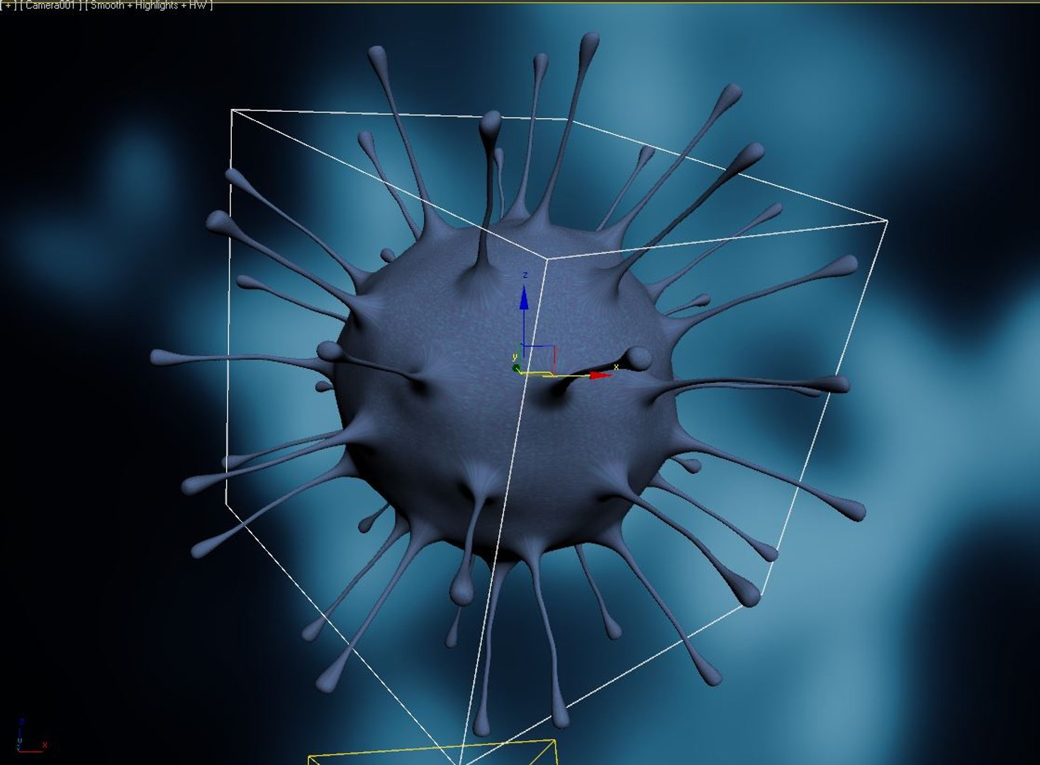 3d Virus - Bacteria Animation