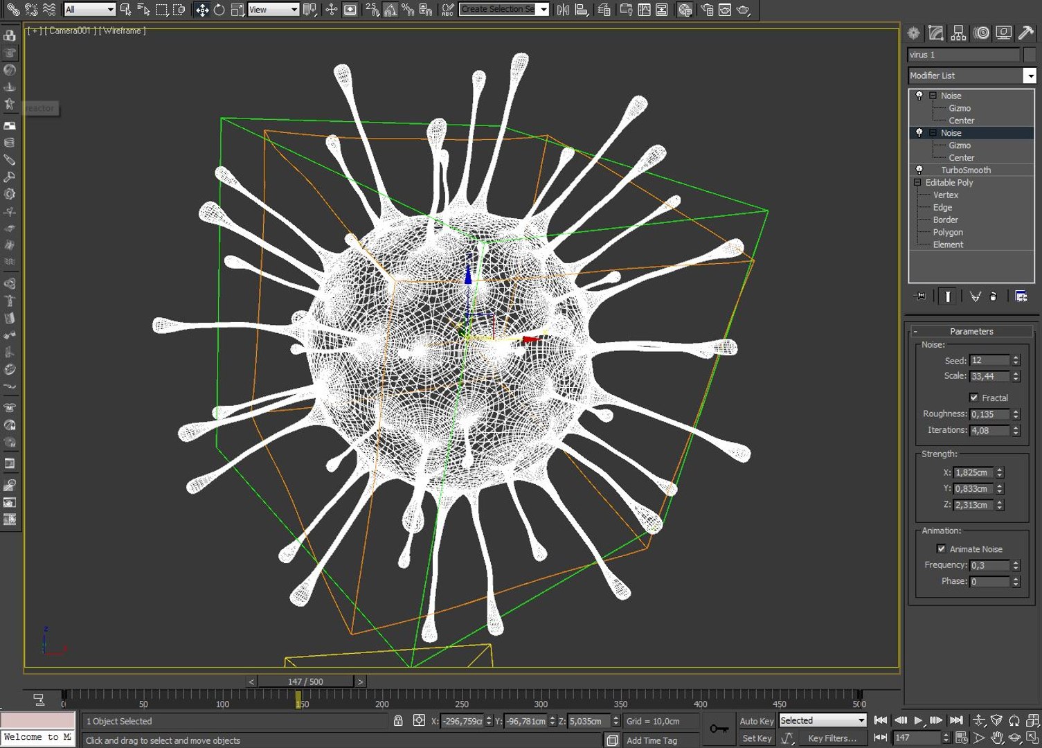 3d Virus - Bacteria Animation