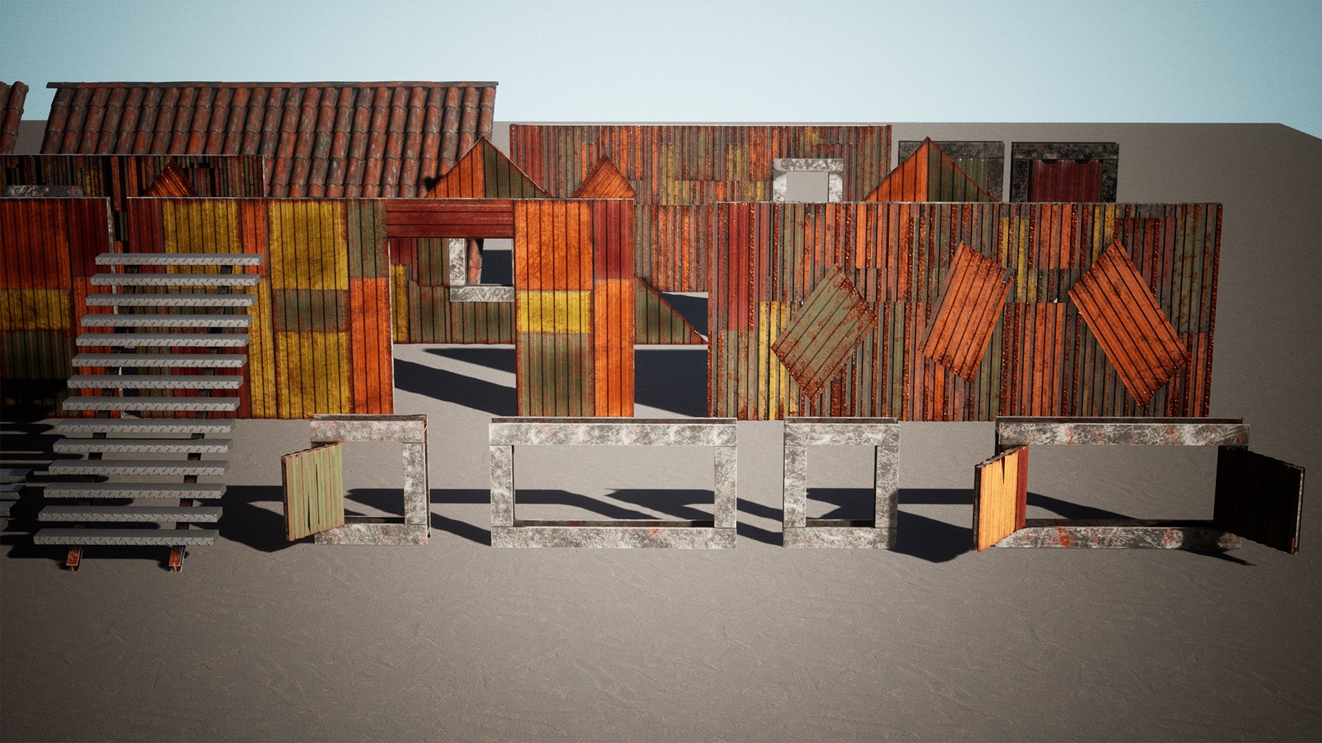 Modular Iron House 27 Assets 3D Model - TurboSquid 2109677