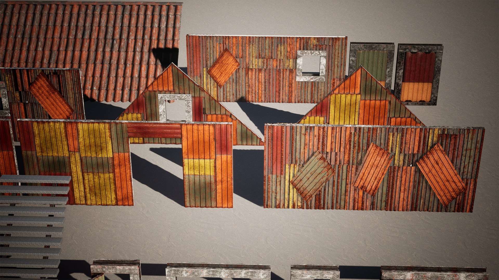 Modular Iron House 27 Assets 3D Model - TurboSquid 2109677