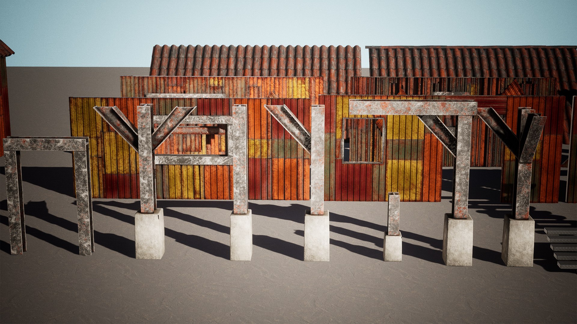 Modular Iron House 27 Assets 3D Model - TurboSquid 2109677