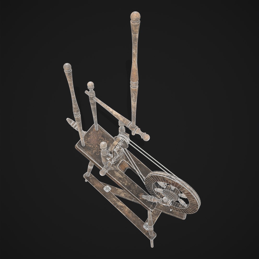 Spinning Wheel 3D Model - TurboSquid 1817661