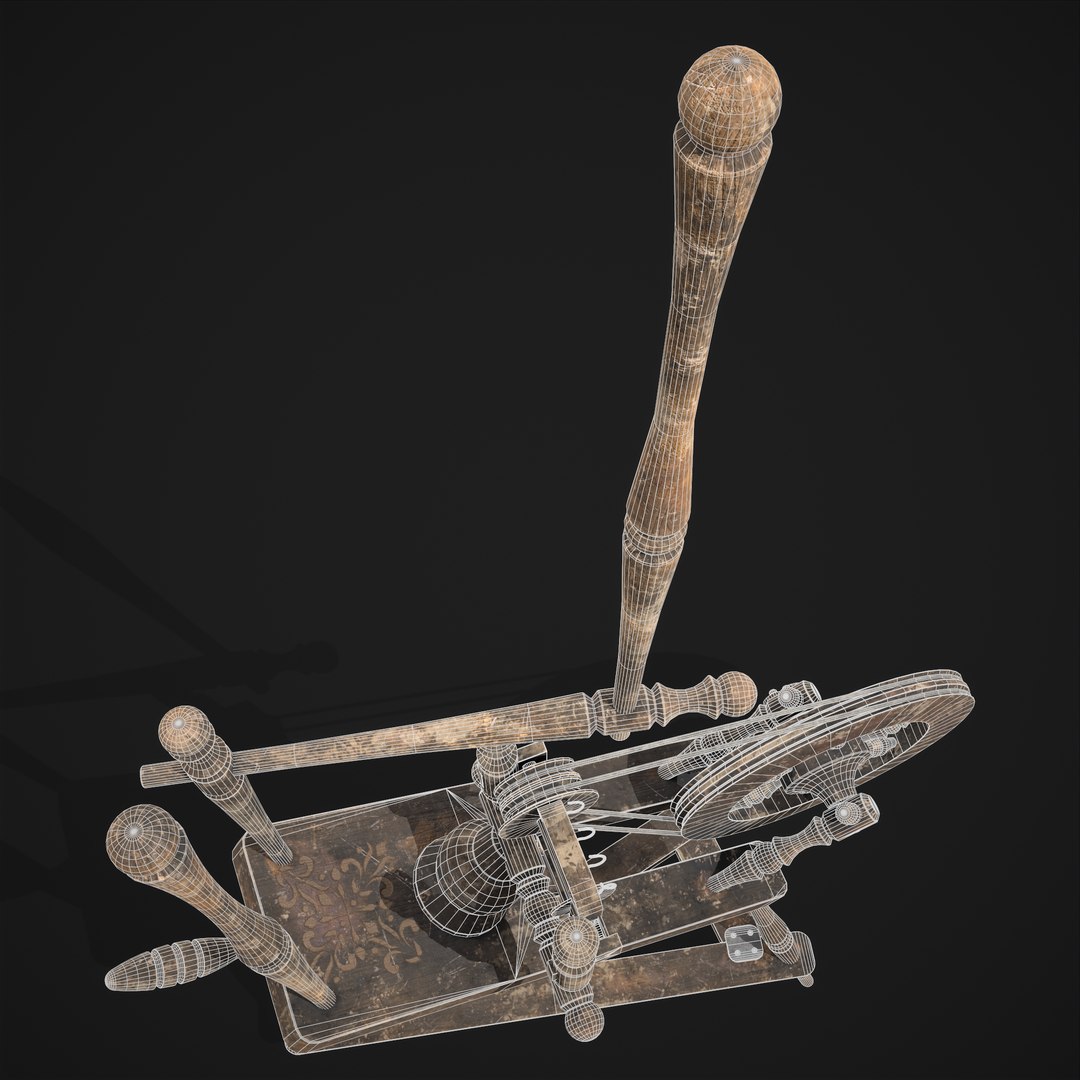 Spinning Wheel 3D model - TurboSquid 1817661