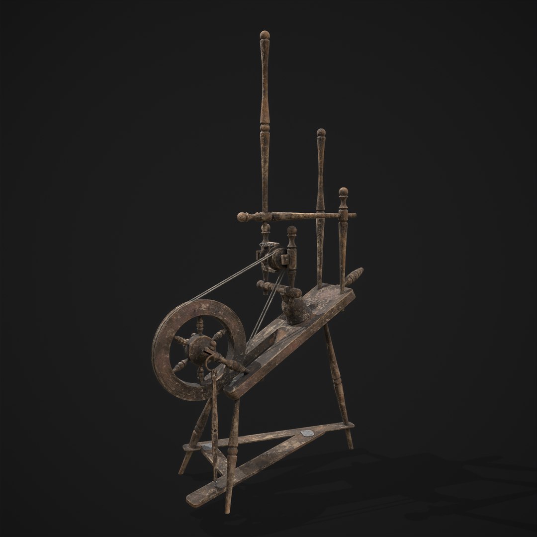 Spinning Wheel 3D model - TurboSquid 1817661