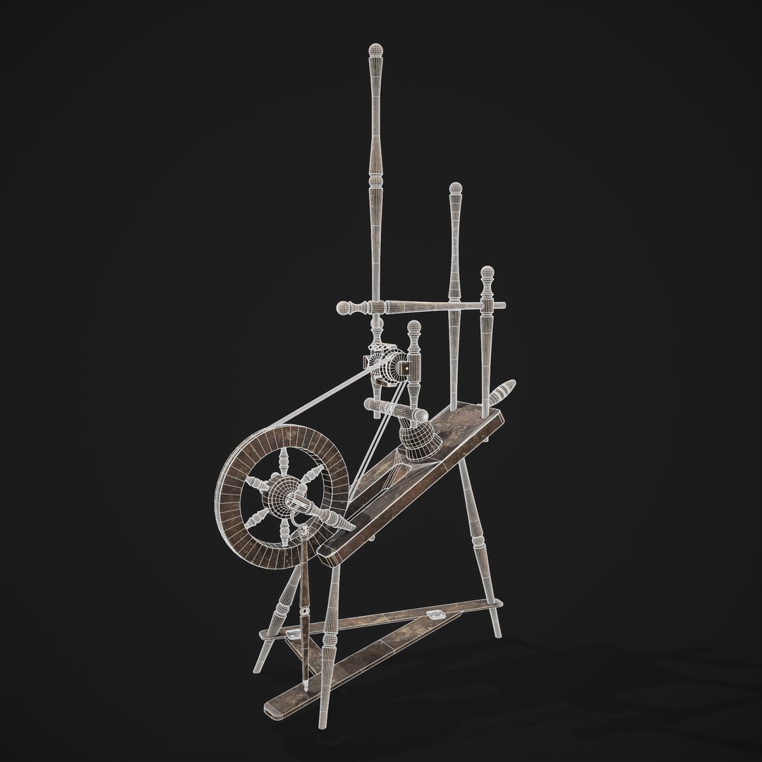 Spinning Wheel 3D Model - TurboSquid 1817661