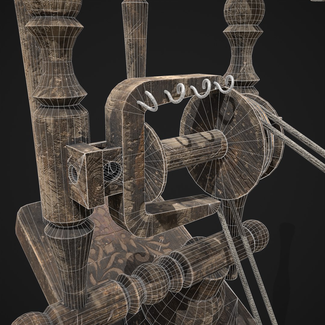 Spinning Wheel 3D Model - TurboSquid 1817661