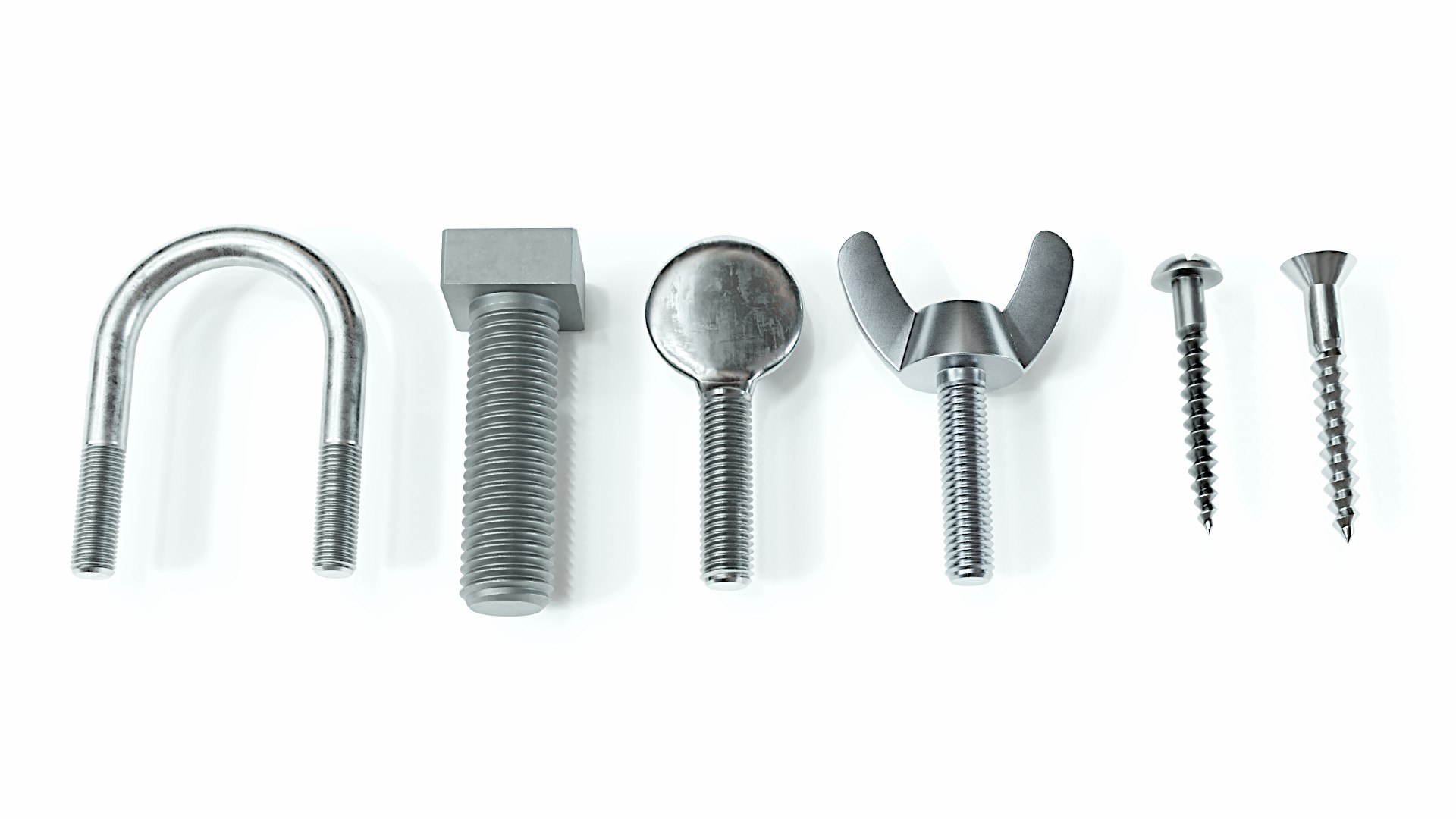 3D Large collection of fasteners model - TurboSquid 1856649