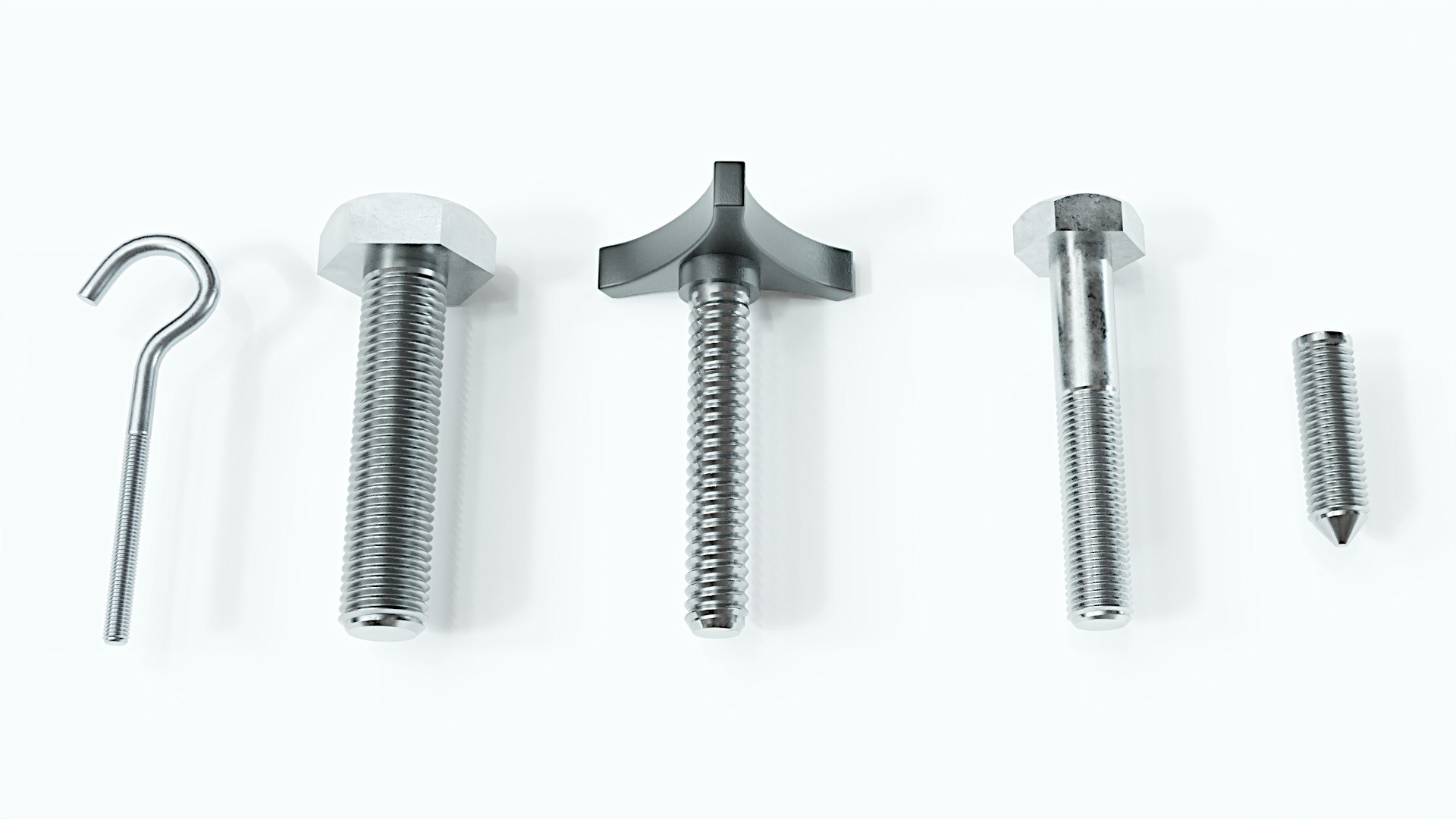 3D Large collection of fasteners model - TurboSquid 1856649