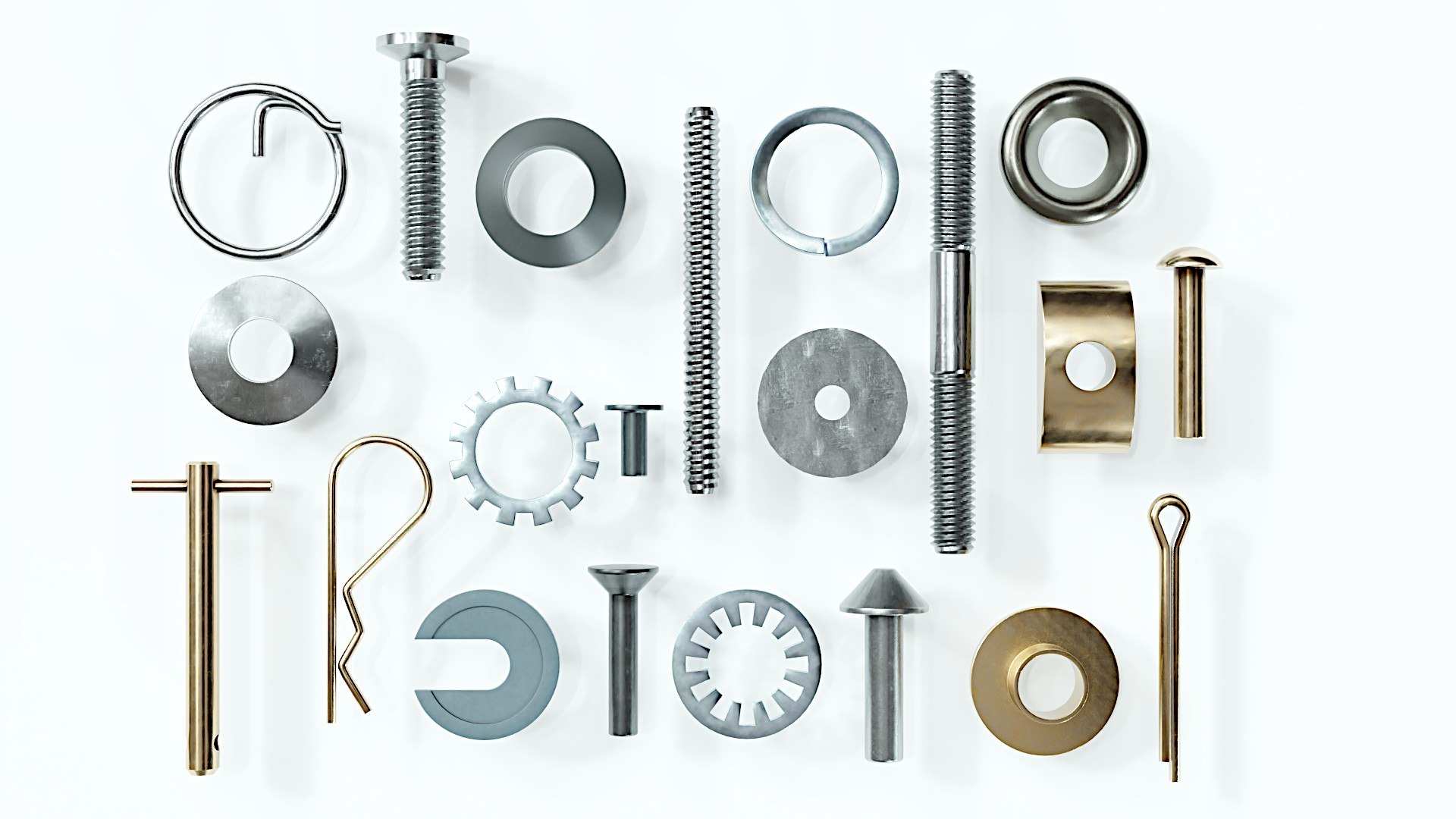 3D Large collection of fasteners model - TurboSquid 1856649
