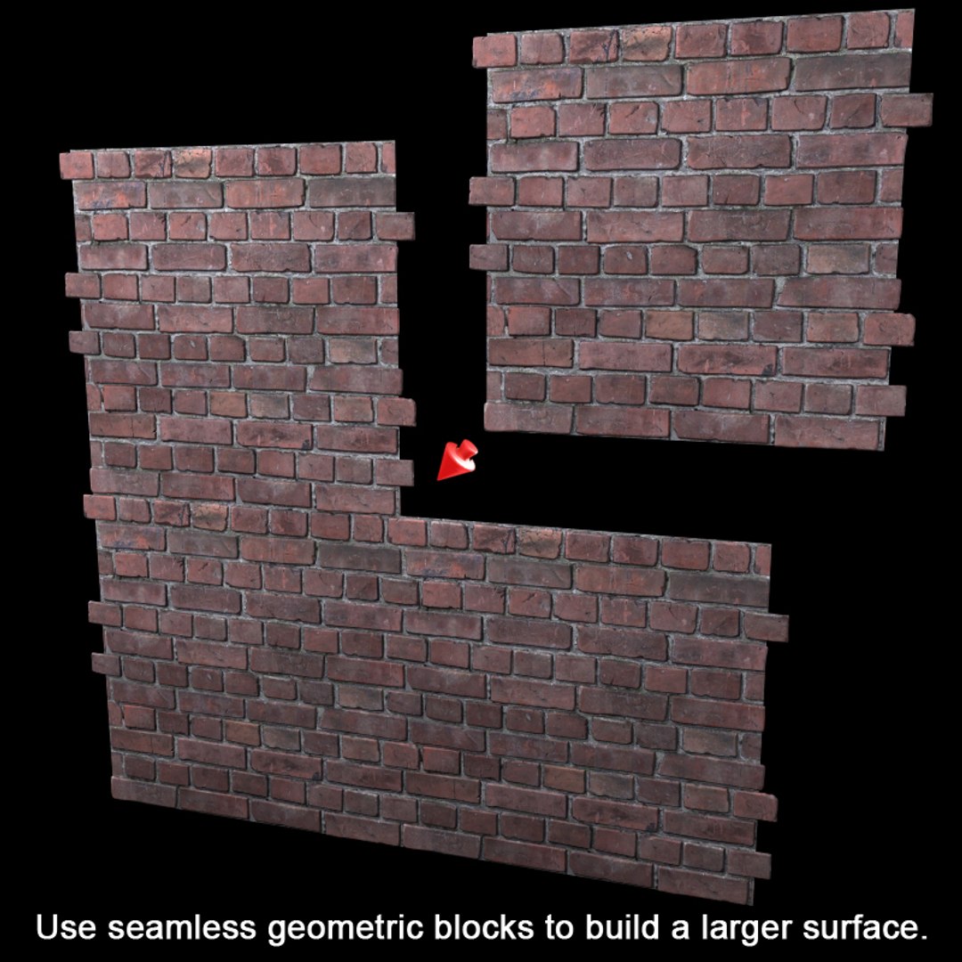 3d Model Brick Wall 05