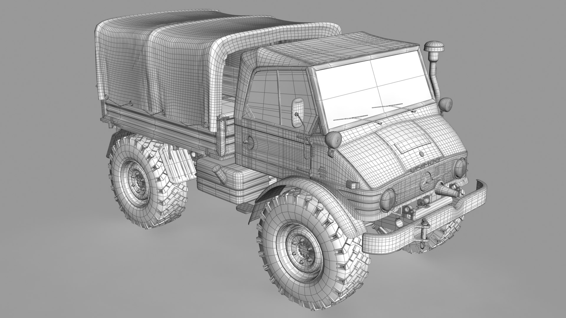 Unimog Army Truck 3D Model - TurboSquid 1462997