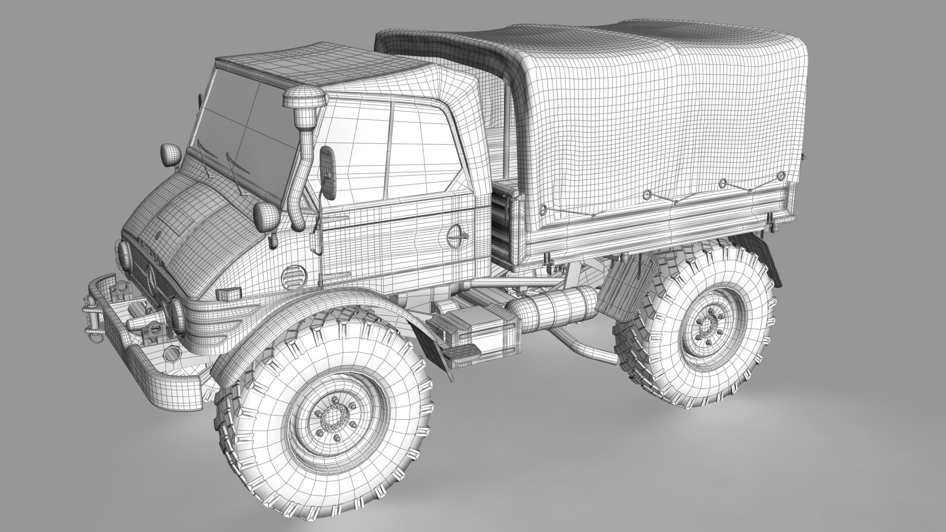 Unimog Army Truck 3D Model - TurboSquid 1462997