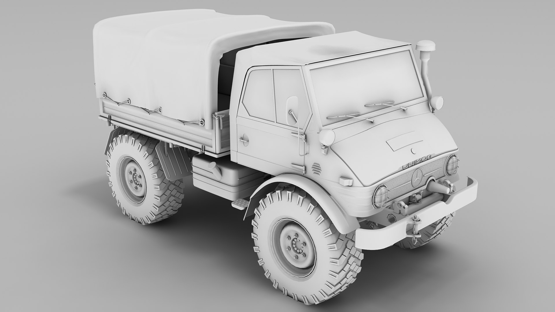 Unimog Army Truck 3D Model - TurboSquid 1462997