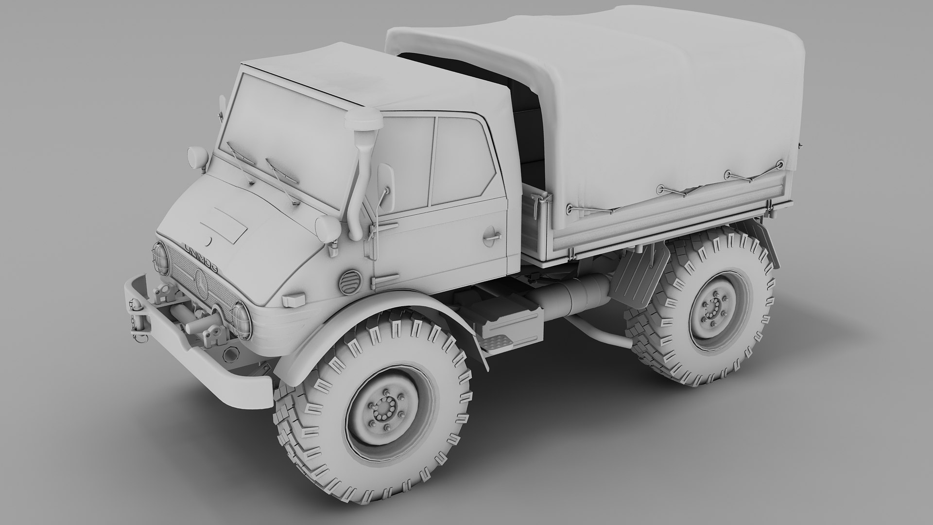 Unimog Army Truck 3D Model - TurboSquid 1462997