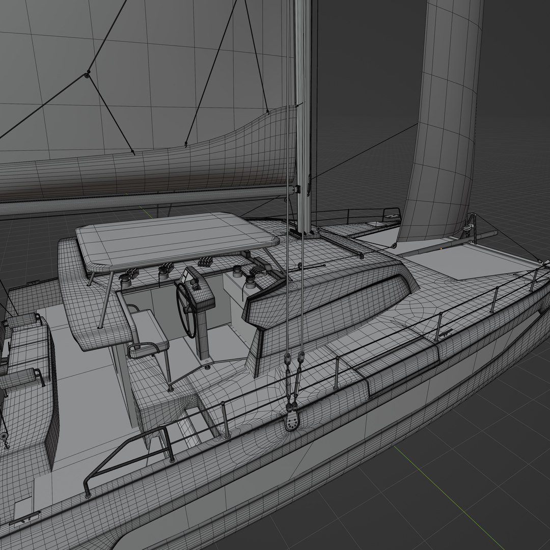 Catana Ocean Class 50 3D Catamaran 3D - TurboSquid 2138249