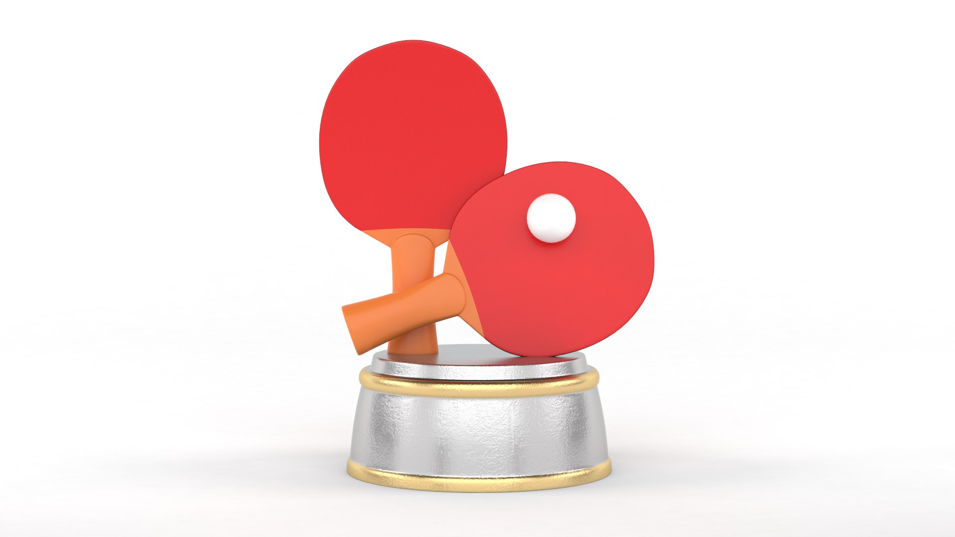 Ping Pong Trophy 3D Model - TurboSquid 1774145
