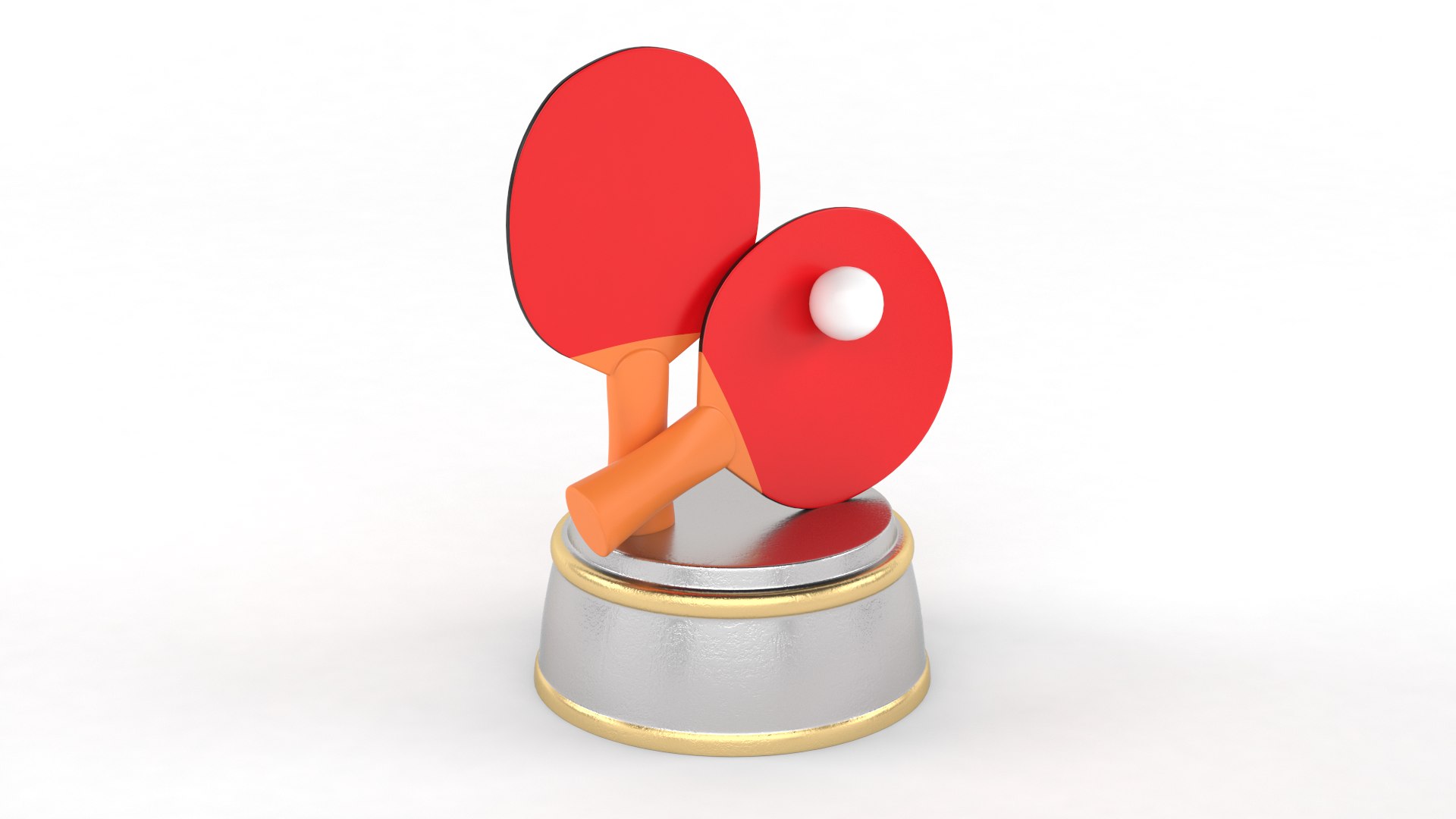 Ping Pong Trophy 3D Model - TurboSquid 1774145