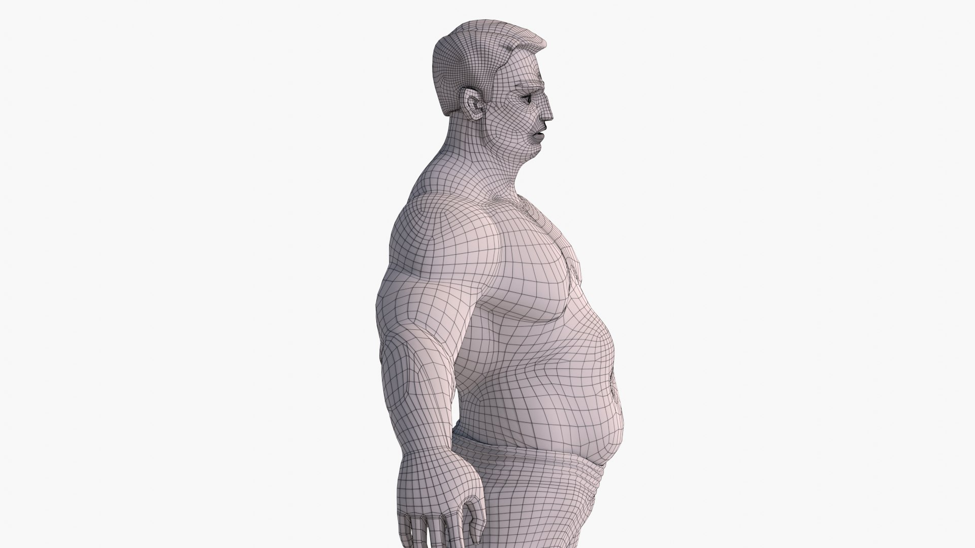Stylized Human Male Corpulent 3D model - TurboSquid 1959382