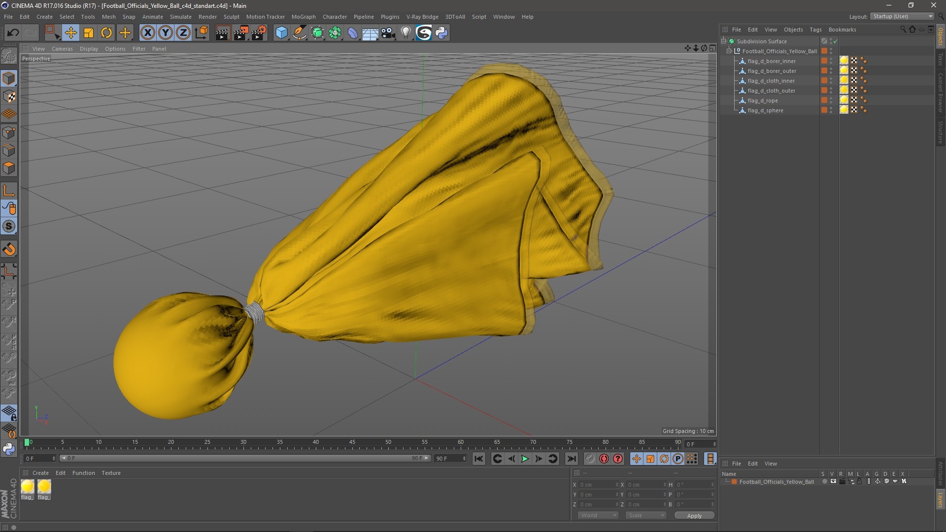 Football Officials Yellow Ball 3D - TurboSquid 2204000