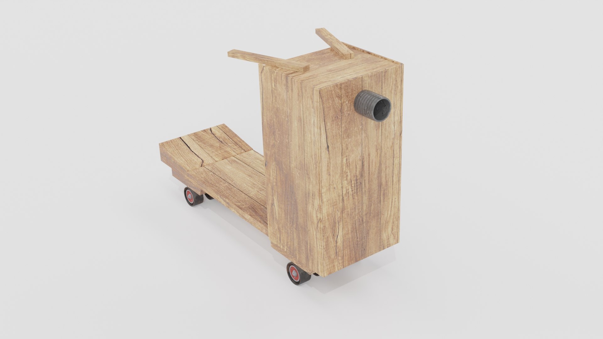 Primitive Hoverboard 1955 - Back To The Future 3D Model - TurboSquid ...
