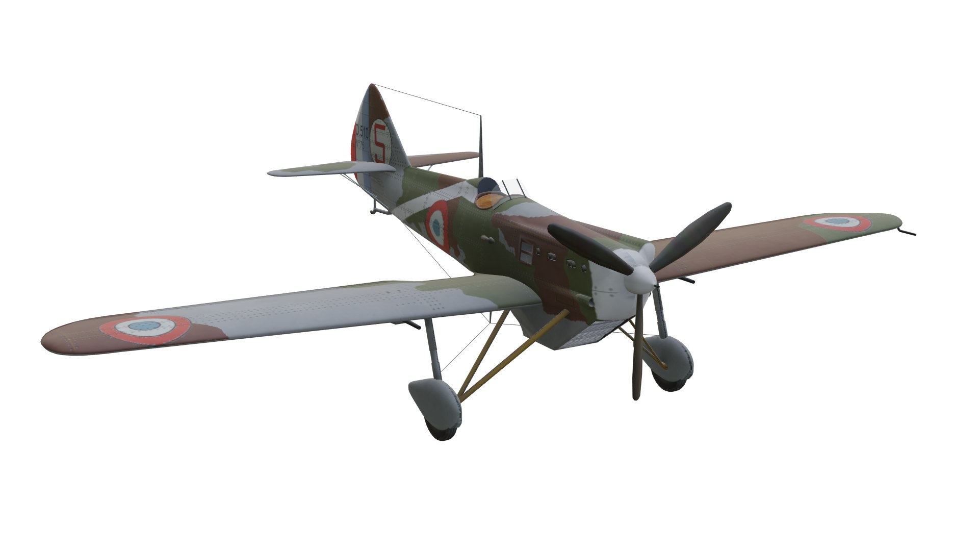 3D Dewoitine D510 Model - TurboSquid 2349810