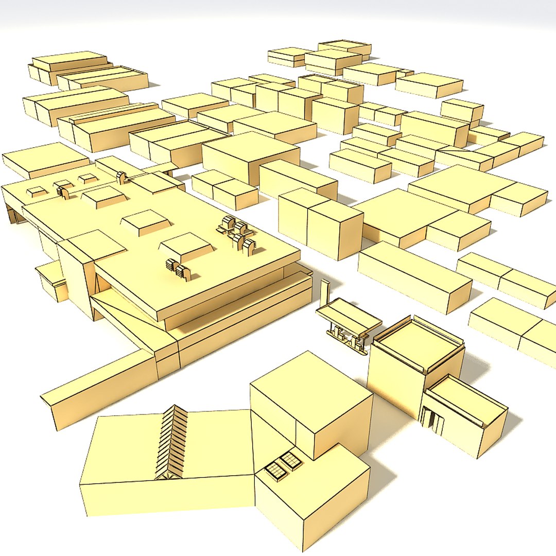 building cities houses 3d model
