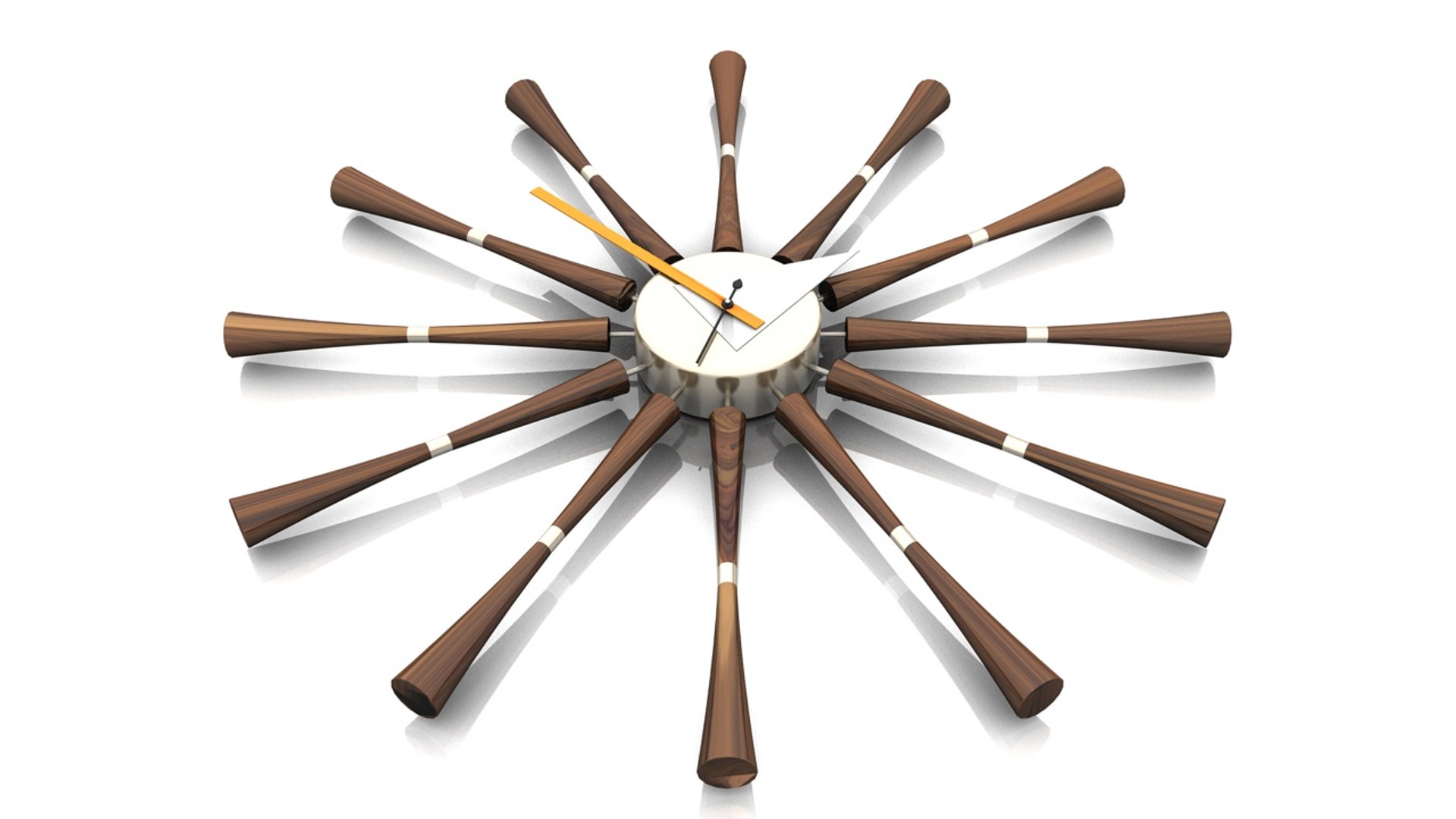 Wall Clock Spindle 3d C4d