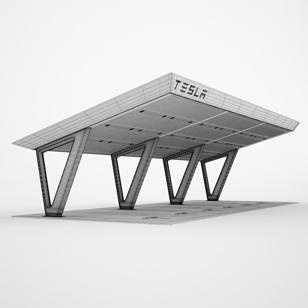 3D Model Tesla Supercharger Charge - TurboSquid 1215121