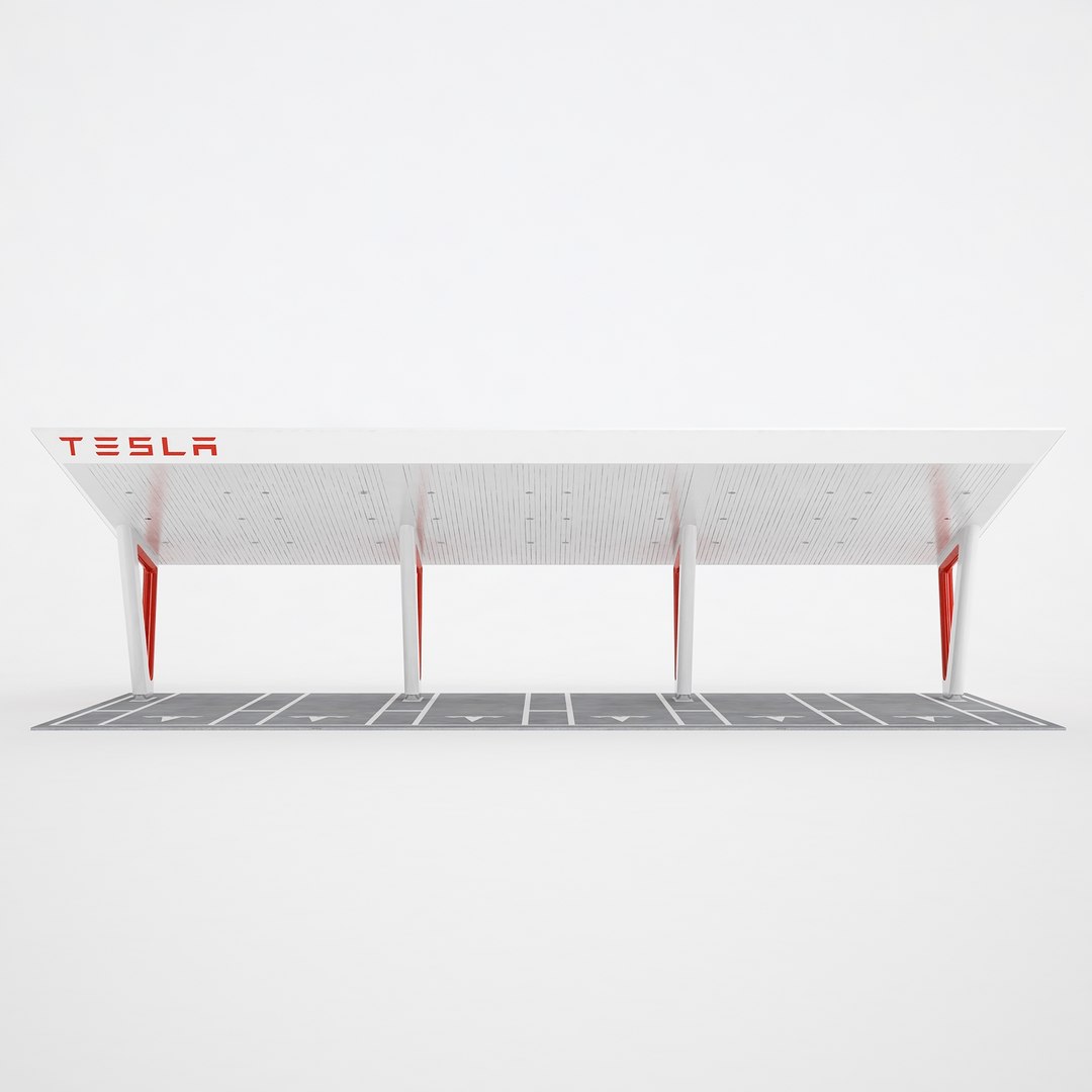 3D Model Tesla Supercharger Charge - TurboSquid 1215121