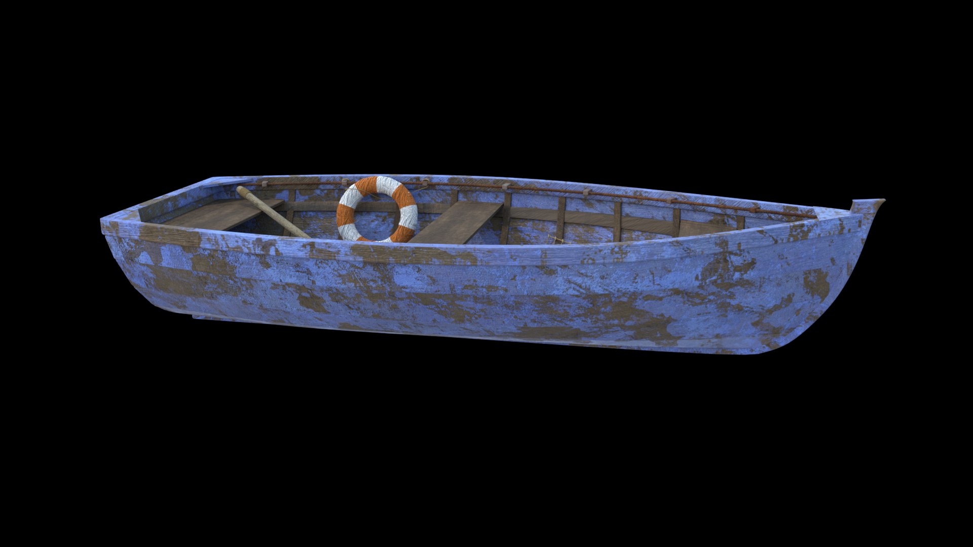 3D Old Boat Model - TurboSquid 1972399