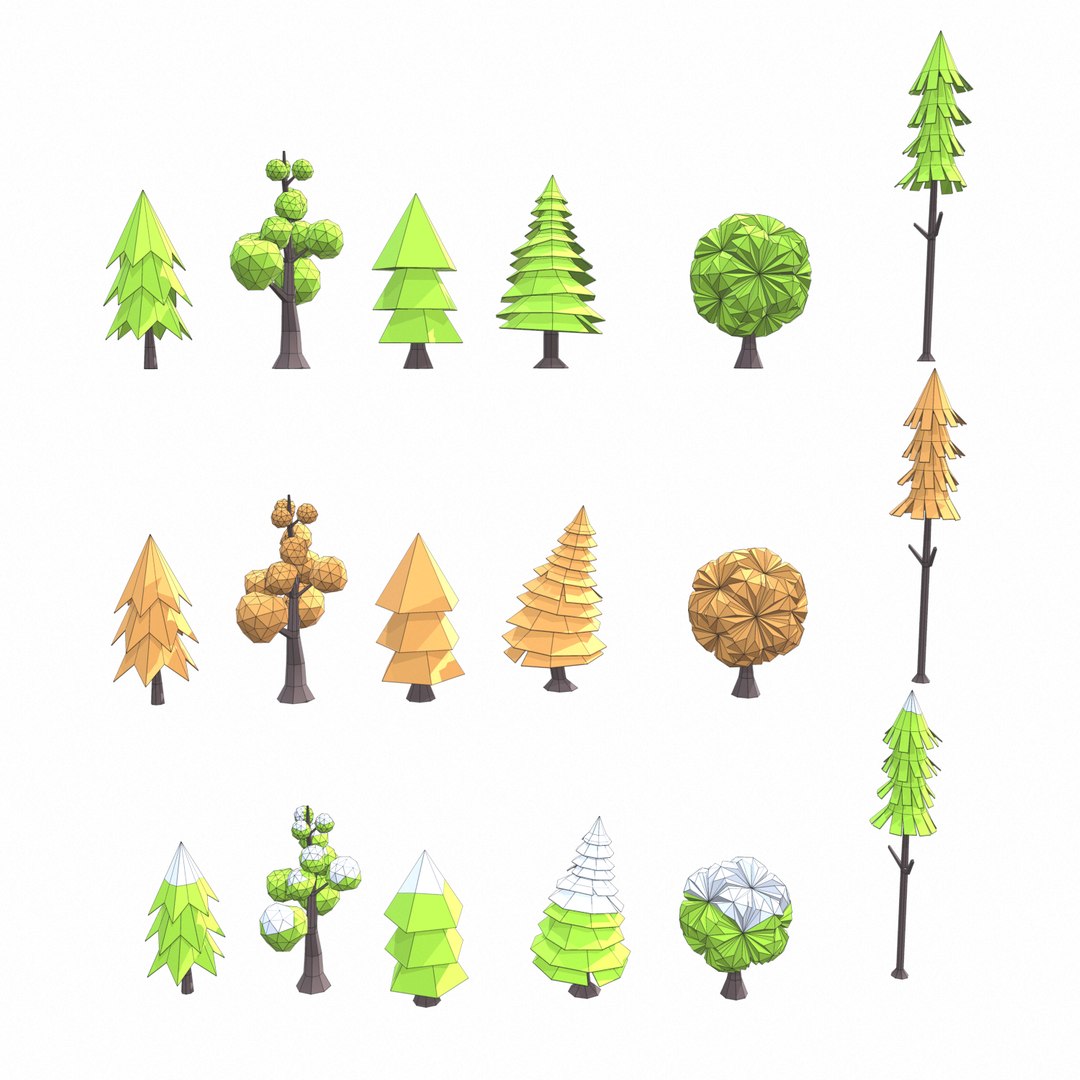 3D Trees Pack - TurboSquid 1665794