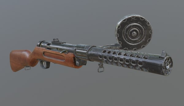 Low Poly Theodor Bergmann Abteilung Waffenbau Blender Models for ...