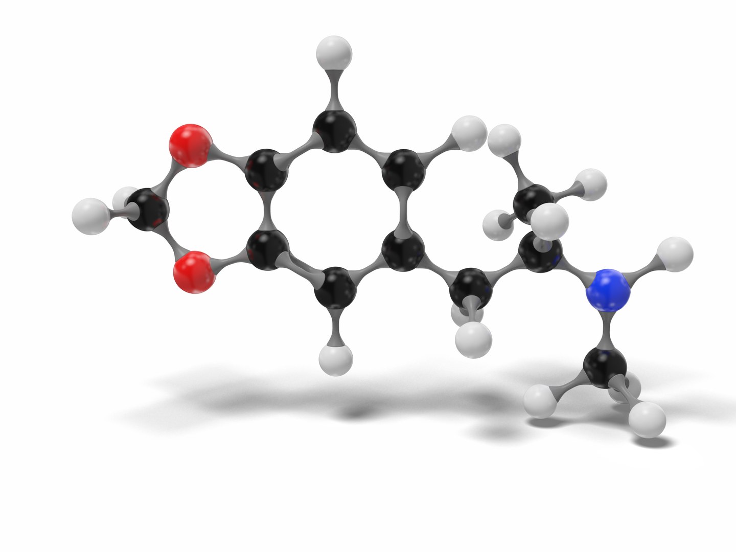 Mdma Molecule C11h15no2 Modeled 3D Model - TurboSquid 1545425