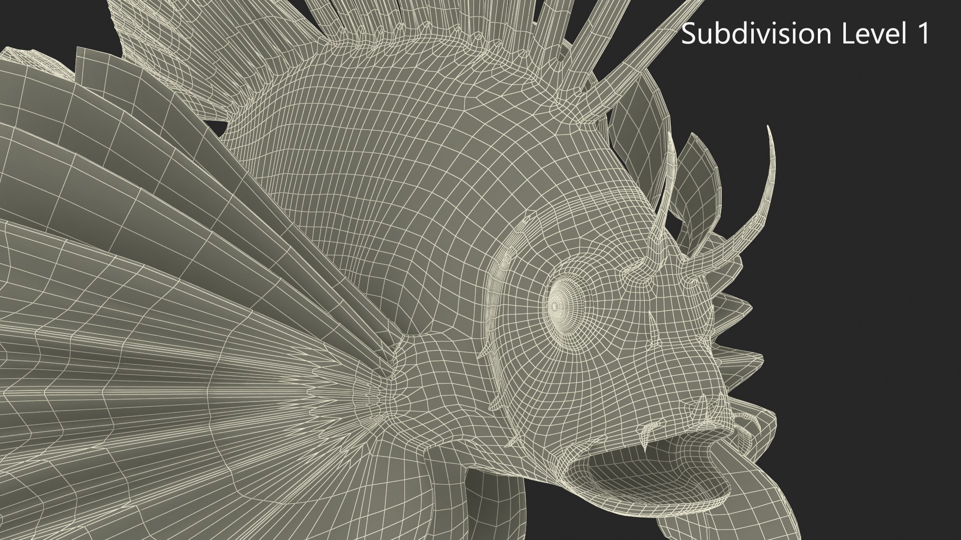 3D Lionfish Marine Creature Rigged For Maya - TurboSquid 2353125