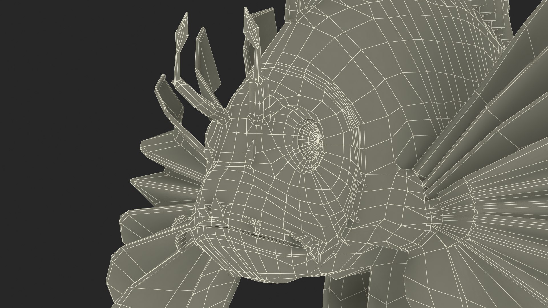 3D Lionfish Marine Creature Rigged For Maya - TurboSquid 2353125