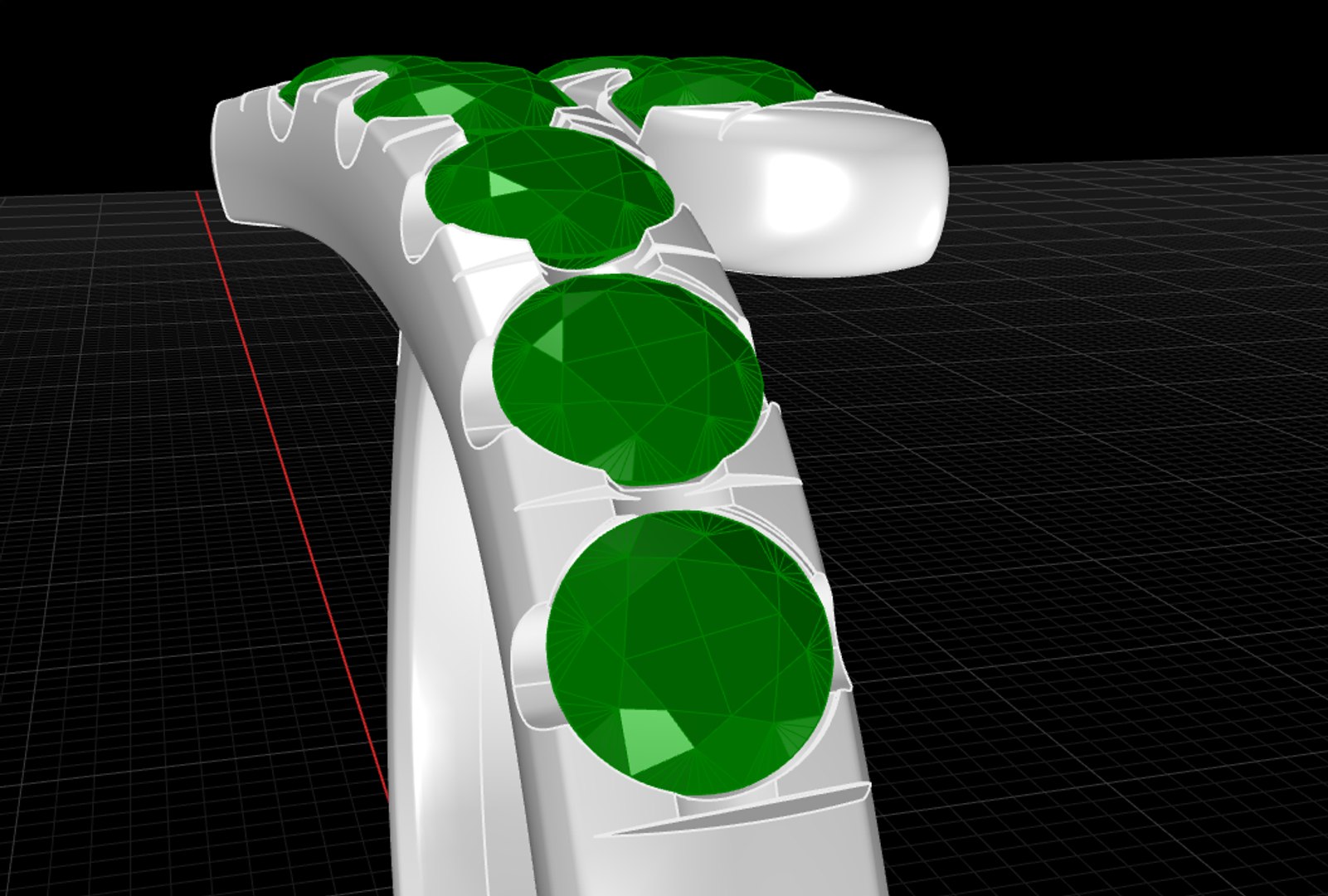 Pave Contrarier Ring 3D Model - TurboSquid 2228552
