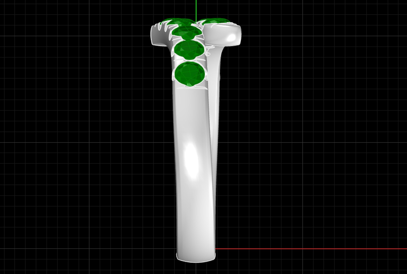 Pave Contrarier Ring 3D Model - TurboSquid 2228552
