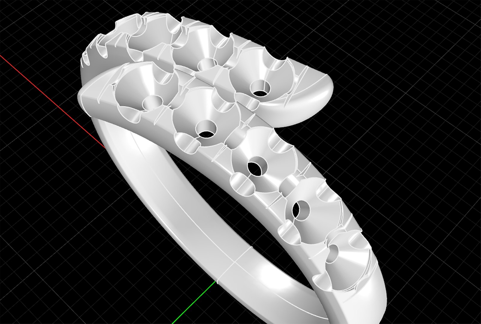 Pave Contrarier Ring 3D Model - TurboSquid 2228552