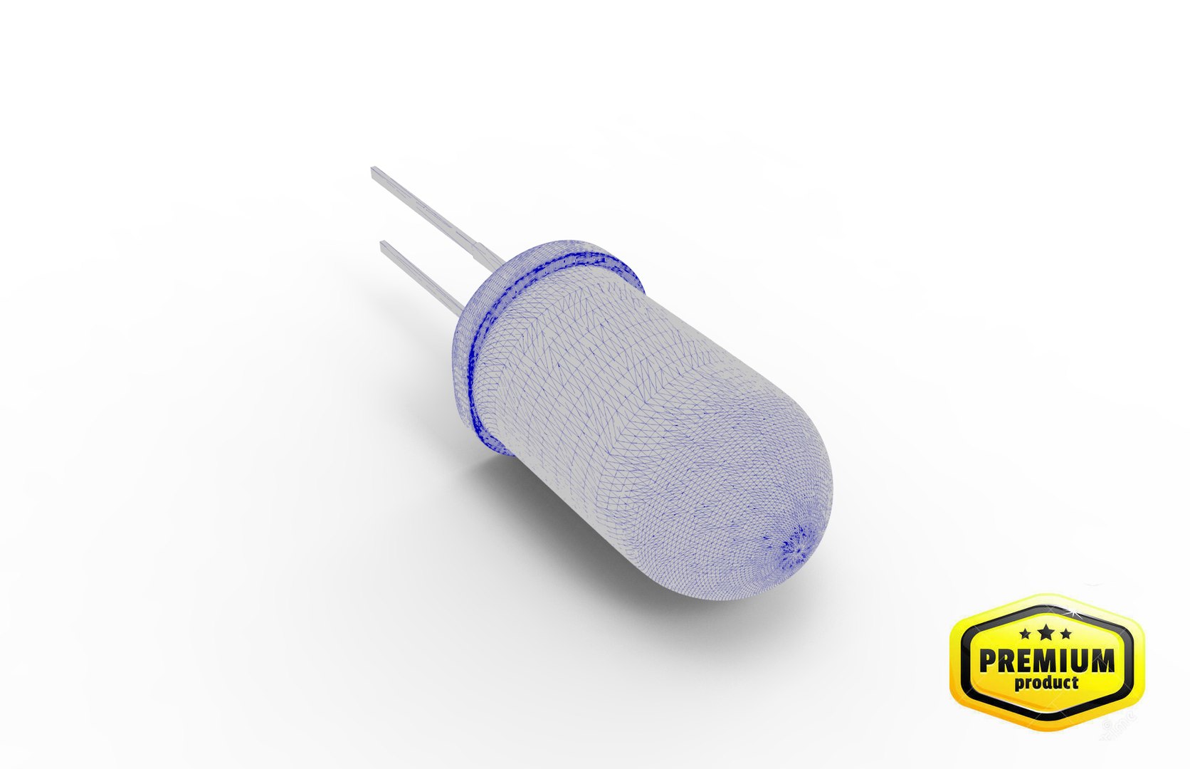 3d Gray Led Light Model