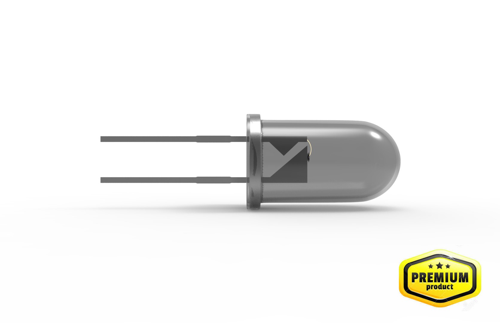 3d Gray Led Light Model