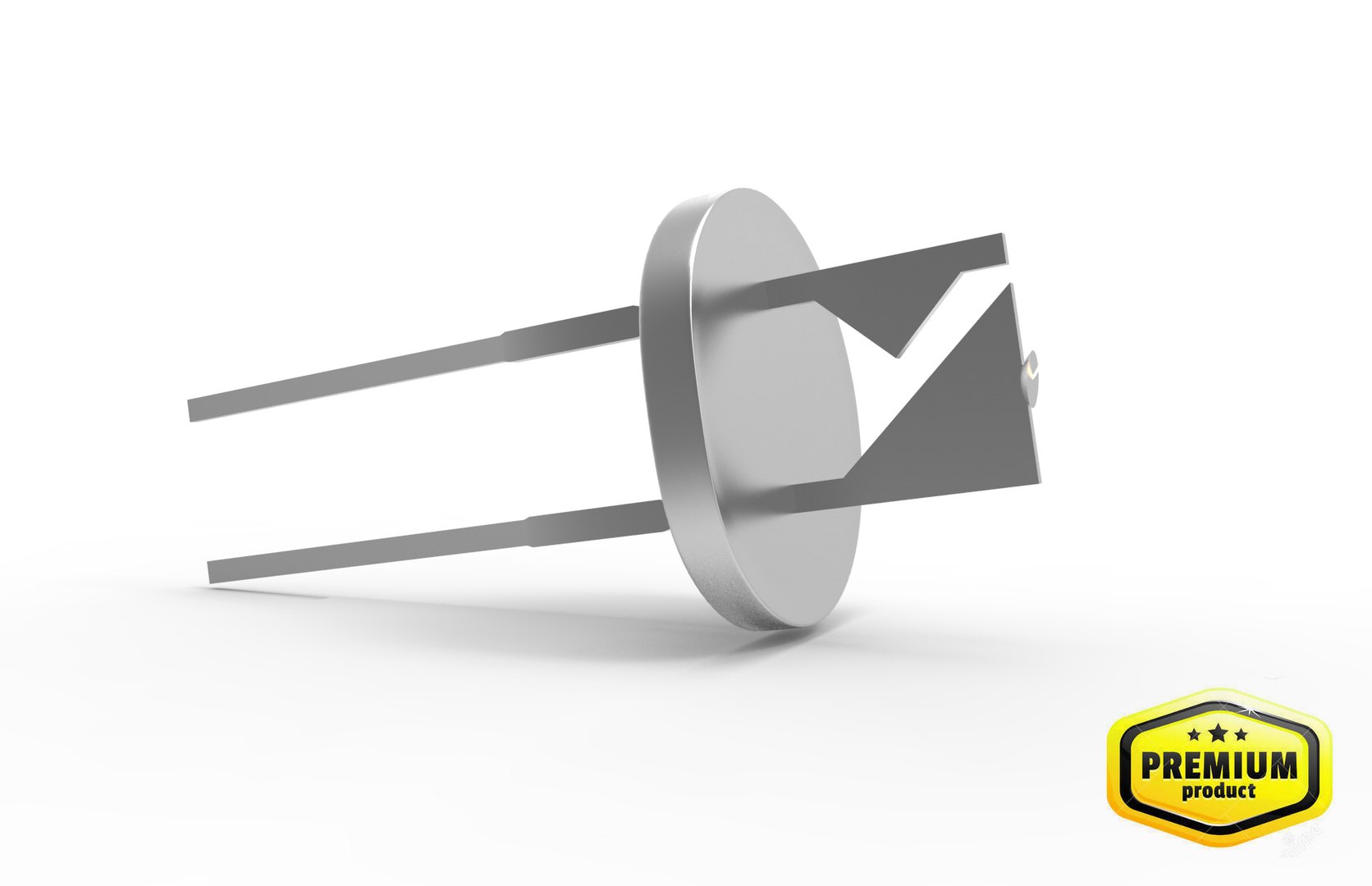 3d Gray Led Light Model