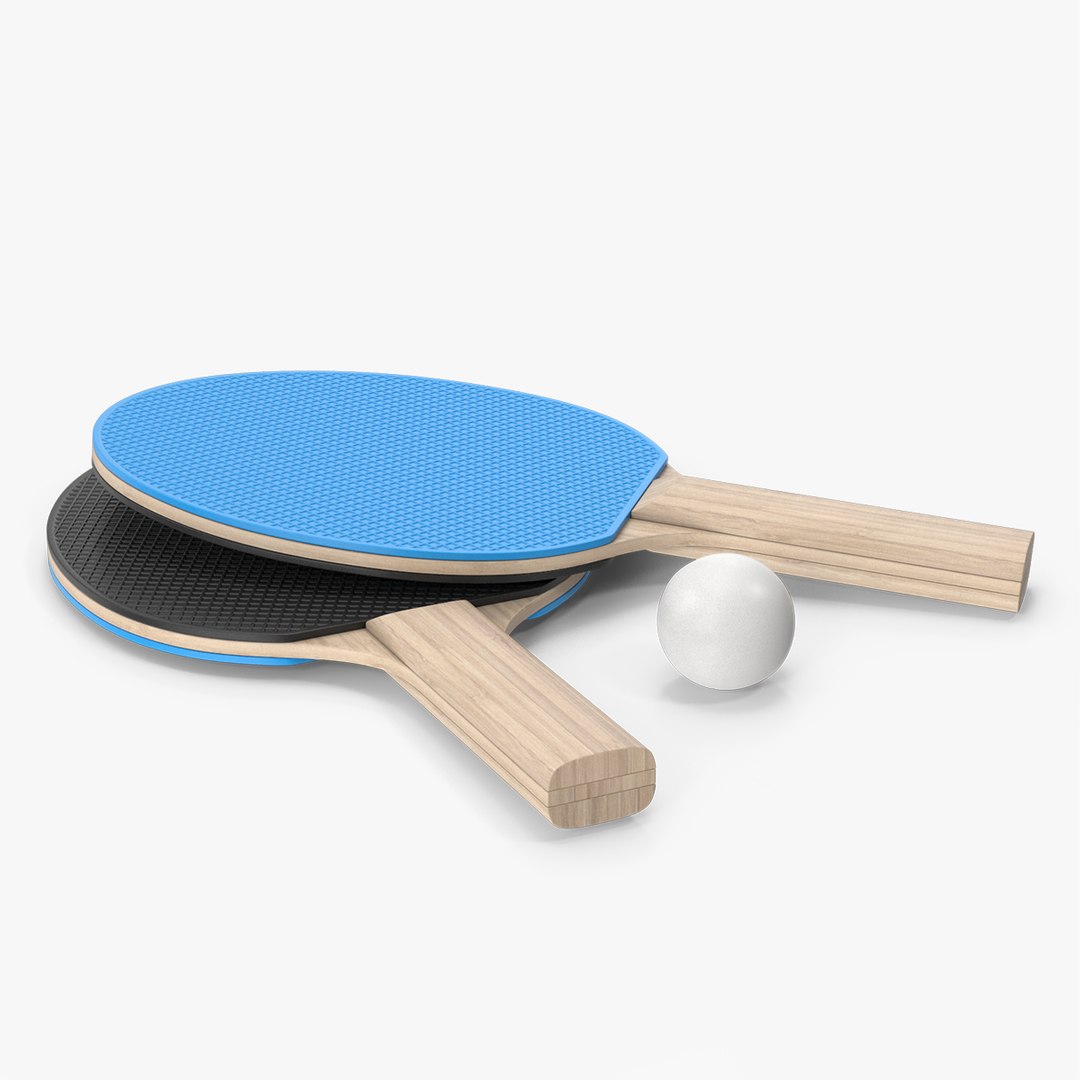 3D model Blue Ping Pong Paddles - TurboSquid 2005474