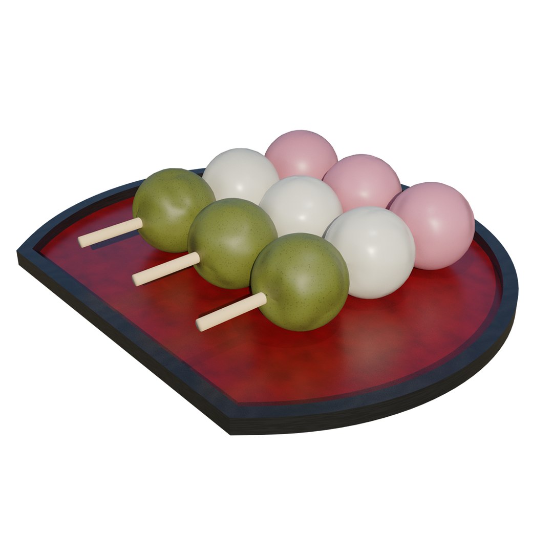 3D Model Dango -Japanese Sweets- - TurboSquid 2292122